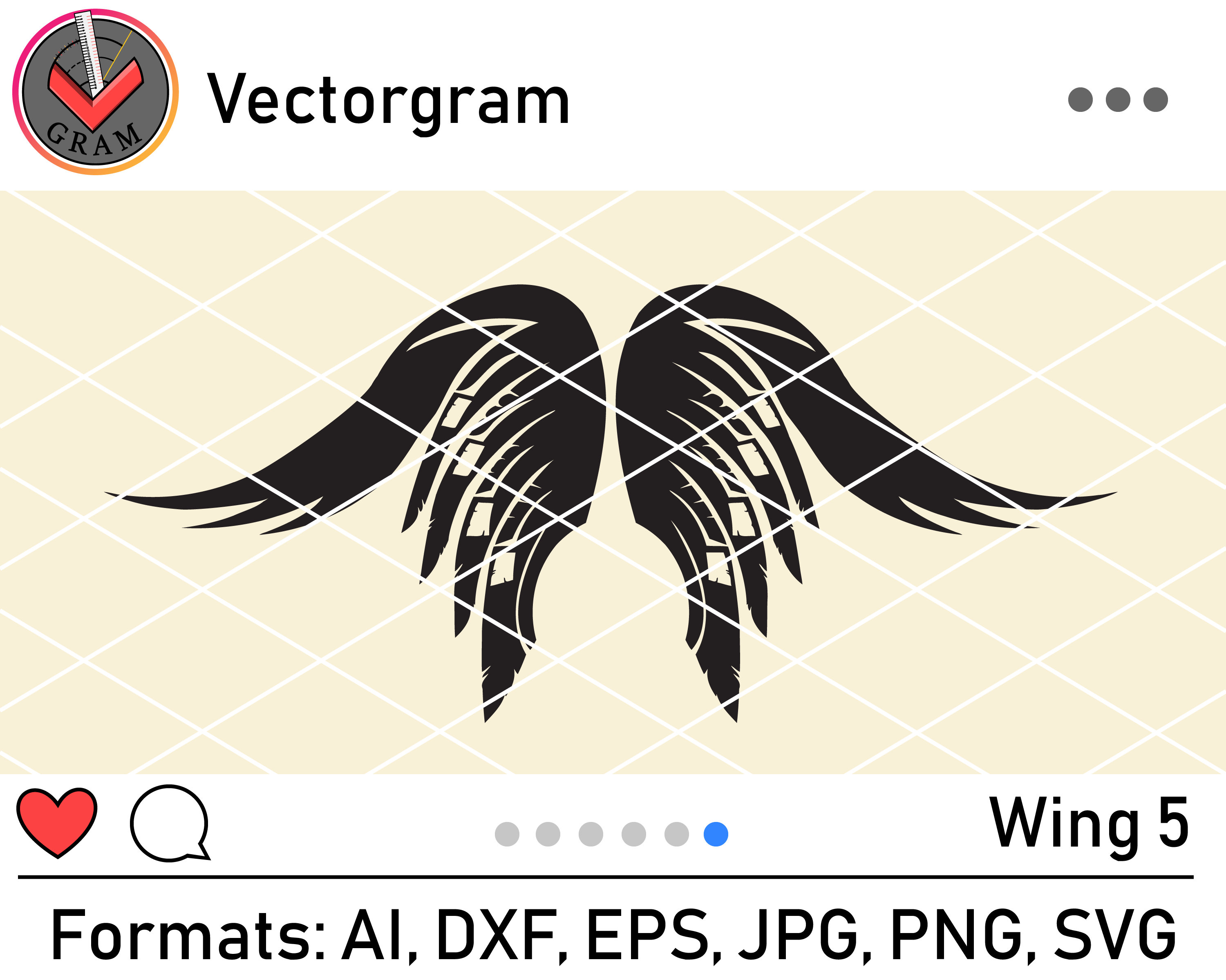 Wings Bundle Svg Cut File for Silhouette or Cricut Ai Pdf - Etsy
