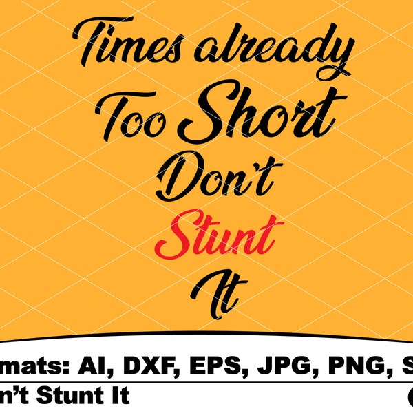 Too Short Svg - Etsy