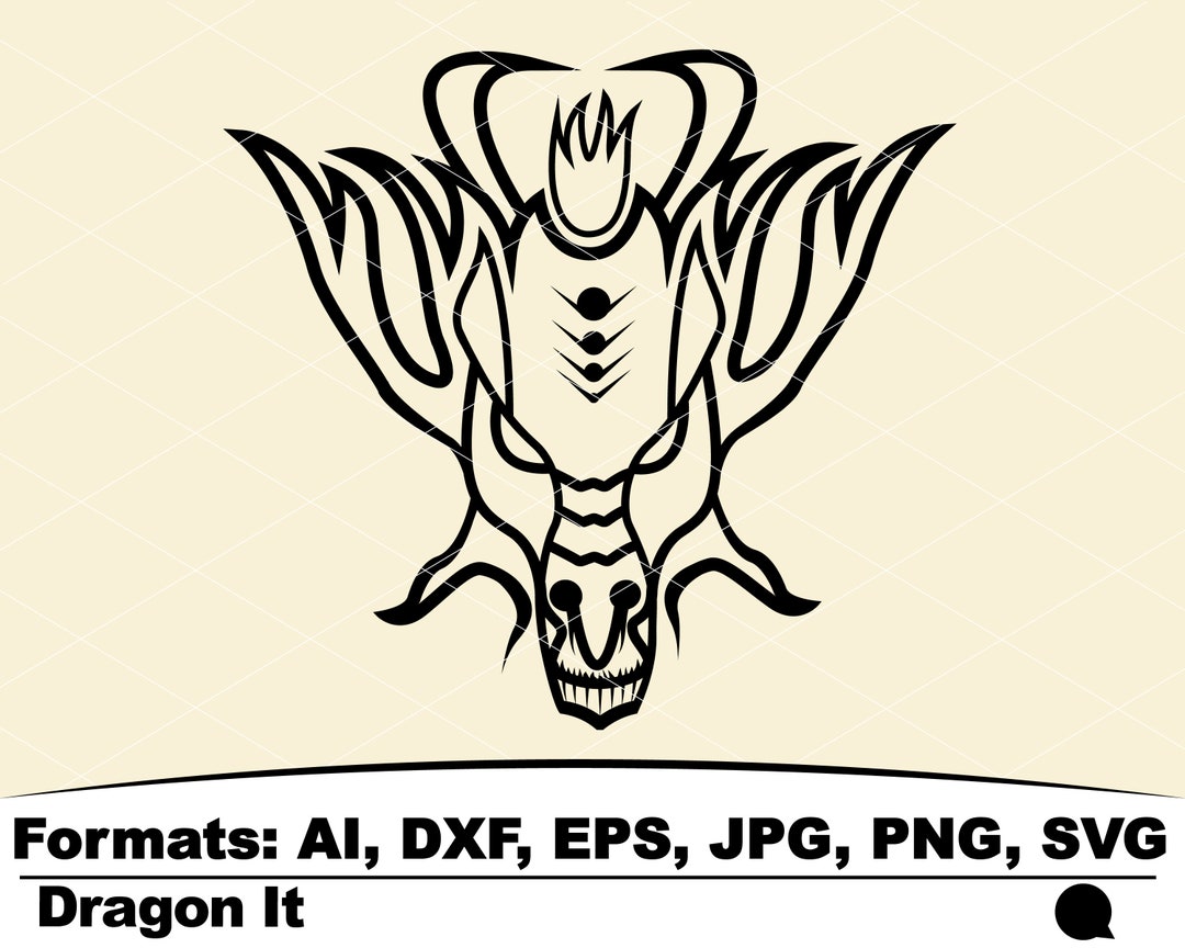 Dragon Flame, Vector Art, Cutfile, T-shirt Design, Silhouette, Cricut ...