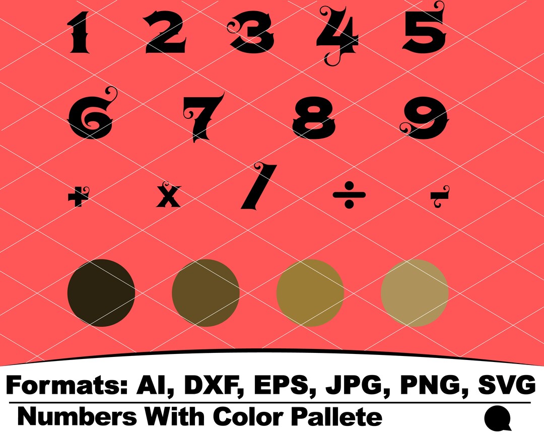 First Grade Svg Numbers, Teacher Svg Files, T-shirt Design, Silhouette ...
