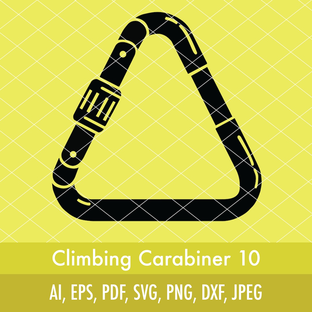 Carabiner Svg Single, Climbing Svg, Svg Bundle, Rock Climbing Gift ...