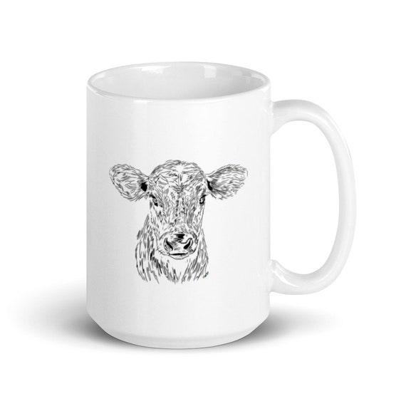 Cow Coffee Mug Farm Animal Collection | Etsy