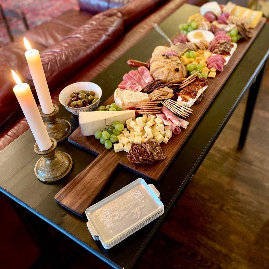 Long American Walnut Charcuterie Board - Vintage Style Long French ...