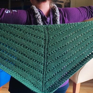 PATTERN KNITTING - Crunchy Leaves Shawl Top Down Garter Tab Shawl ...