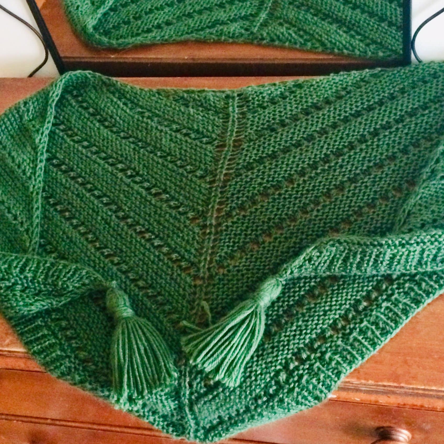 PATTERN KNITTING - Crunchy Leaves Shawl Top Down Garter Tab Shawl ...