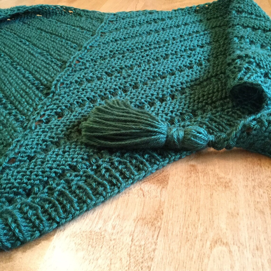 PATTERN KNITTING - Crunchy Leaves Shawl Top Down Garter Tab Shawl ...