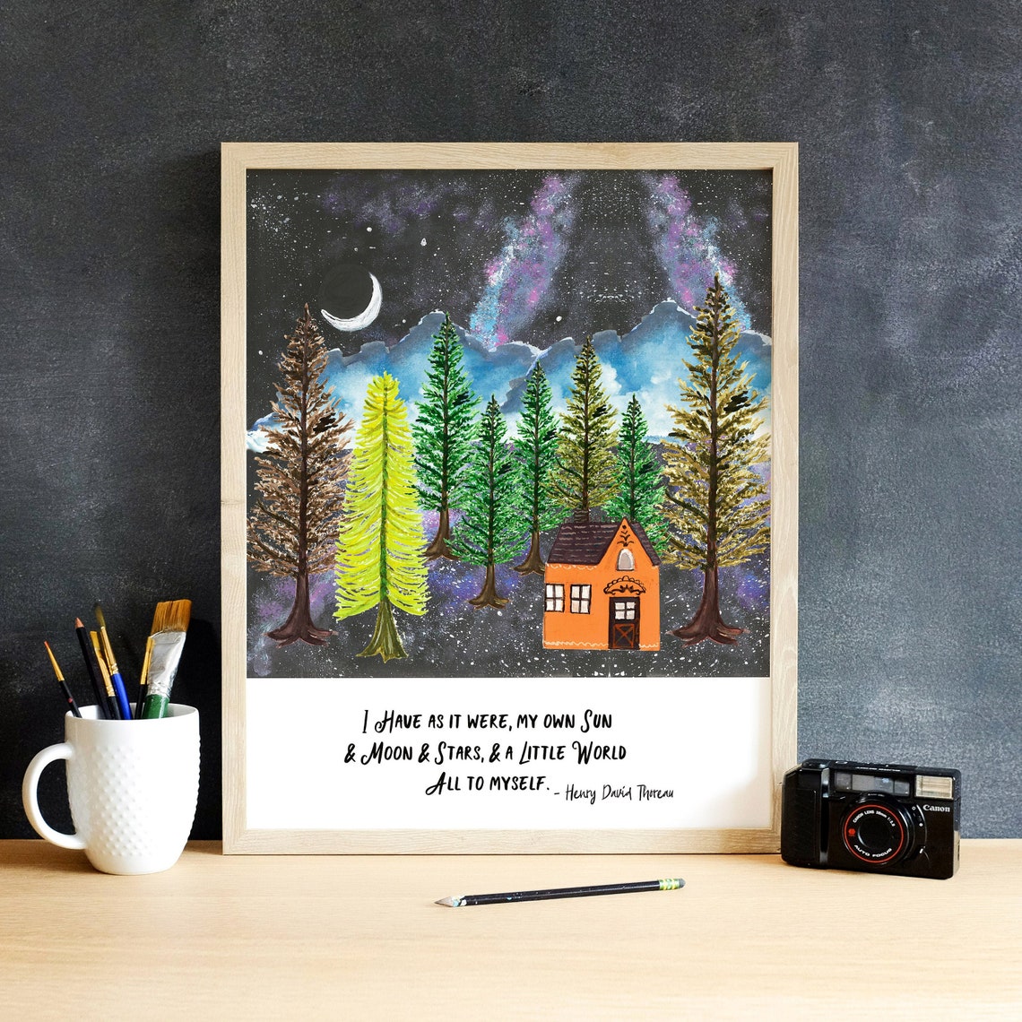 Henry David Thoreau Art Print Thoreau Quote Poster Woods - Etsy Canada