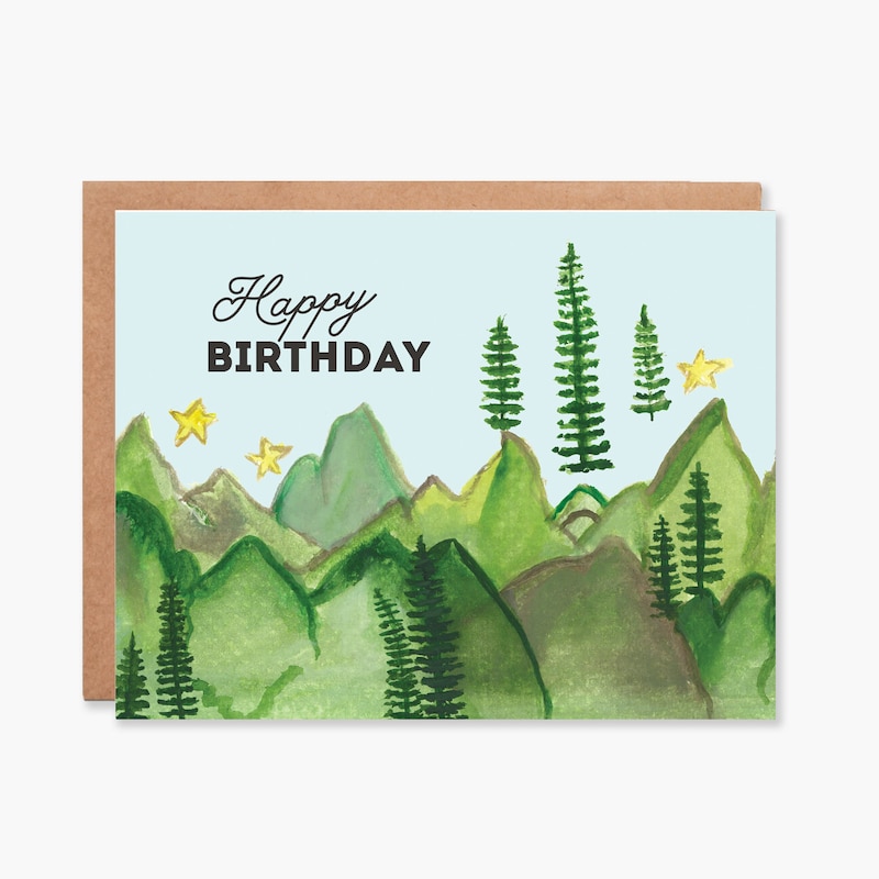Nature Birthday Cards - Etsy