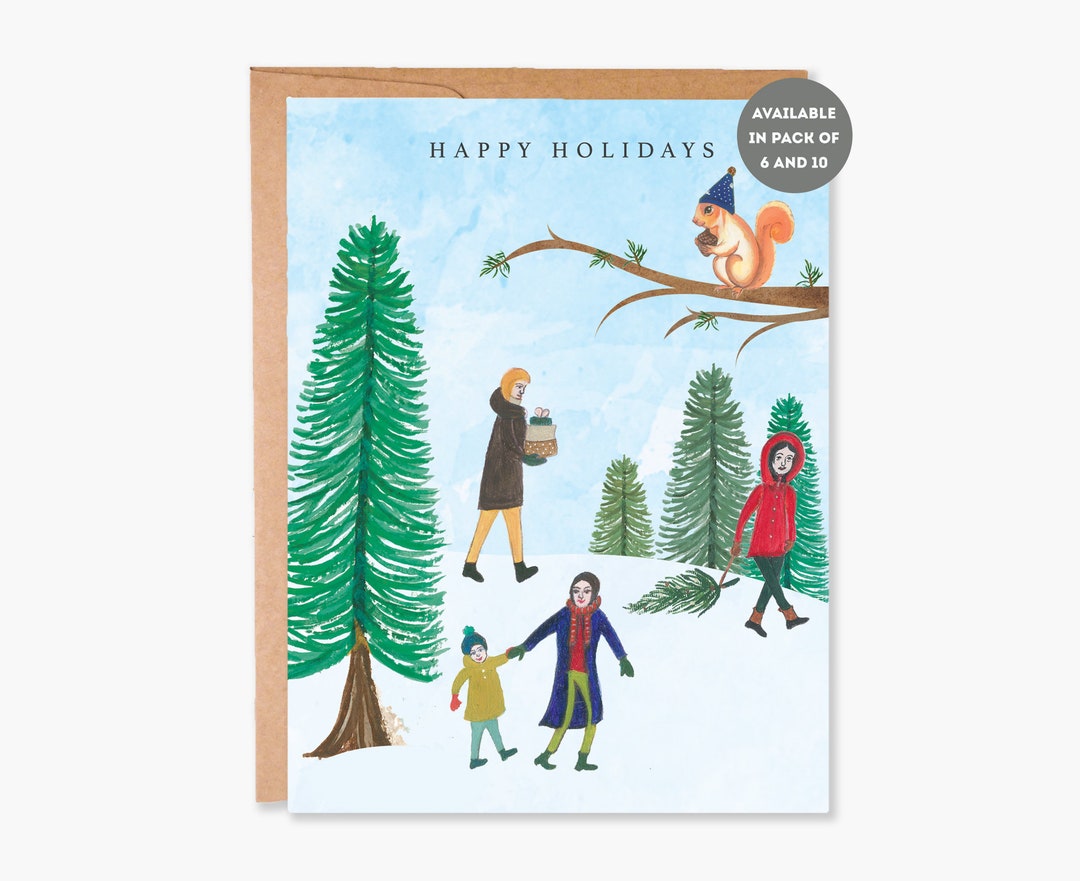 Pack of Holiday Cards, Happy Holidays, Boxed Holidays Cards, Pack of ...