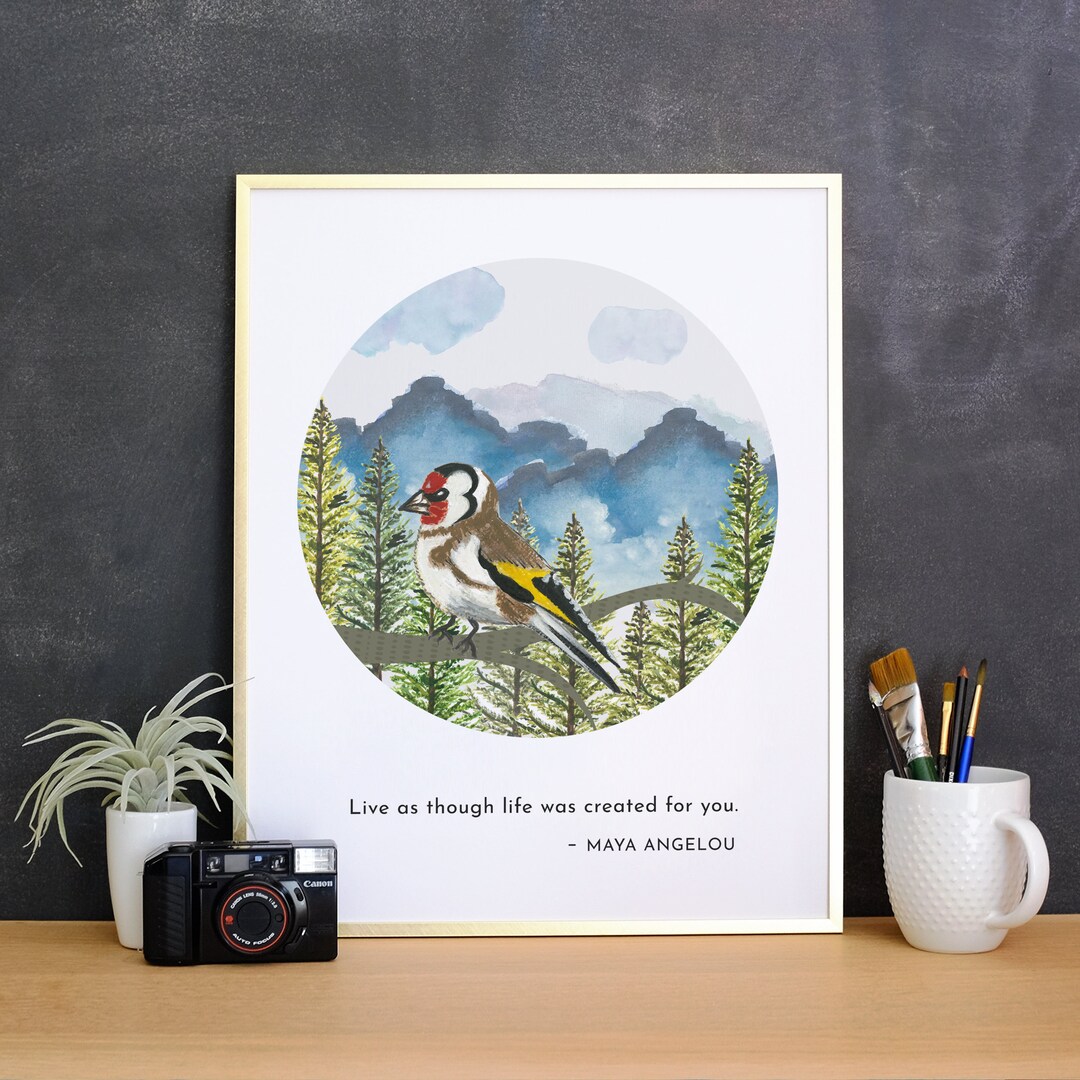 Maya Angelou Quote Maya Angelou Poster Poetry Art Print - Etsy