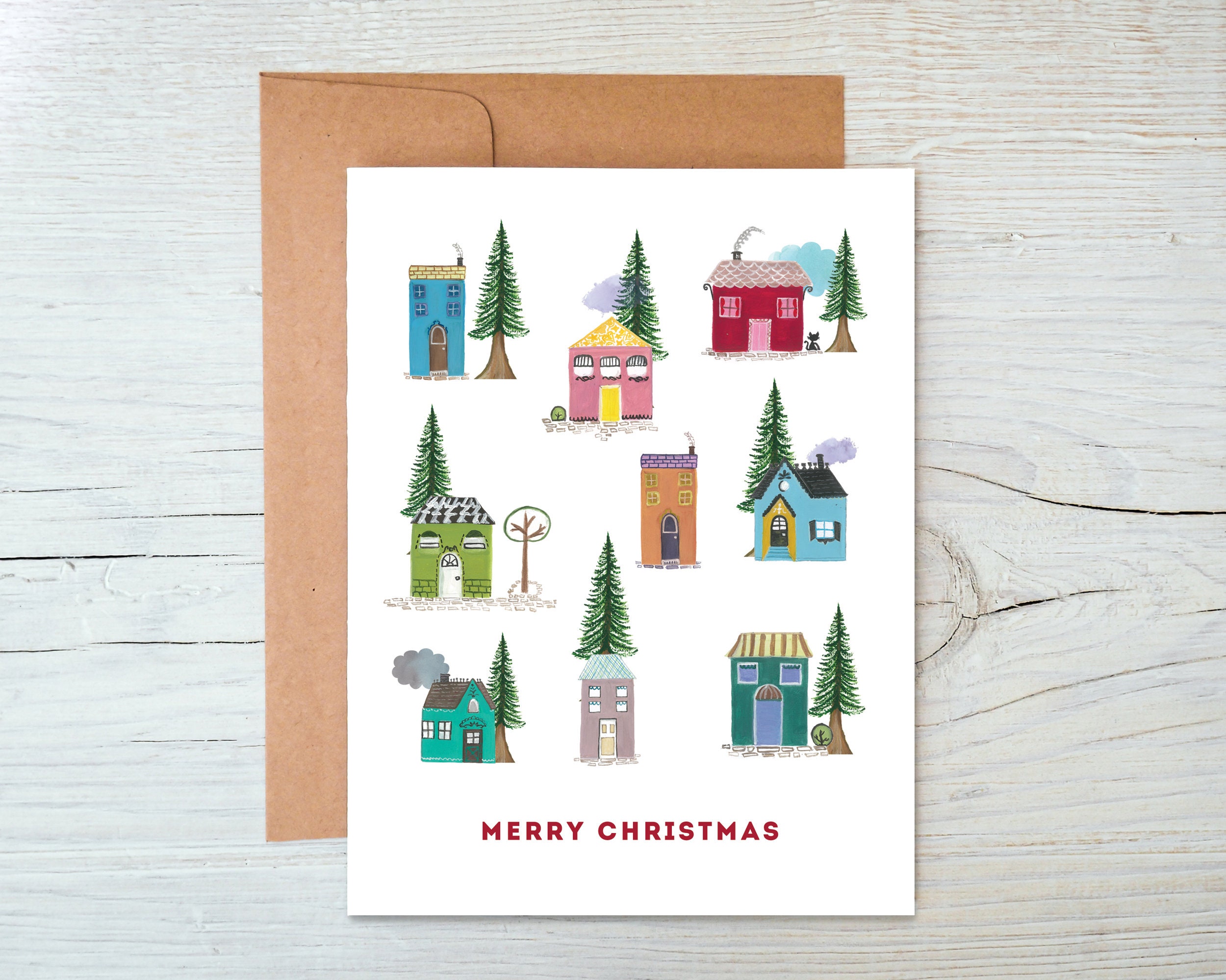 Christmas Cards Pack, Christmas Card Set, Holiday Card Set, Merry ...