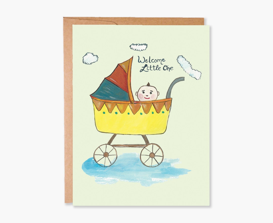 New Baby Card, New Boy Card, New Baby Girl Card, Welcome Baby Card ...