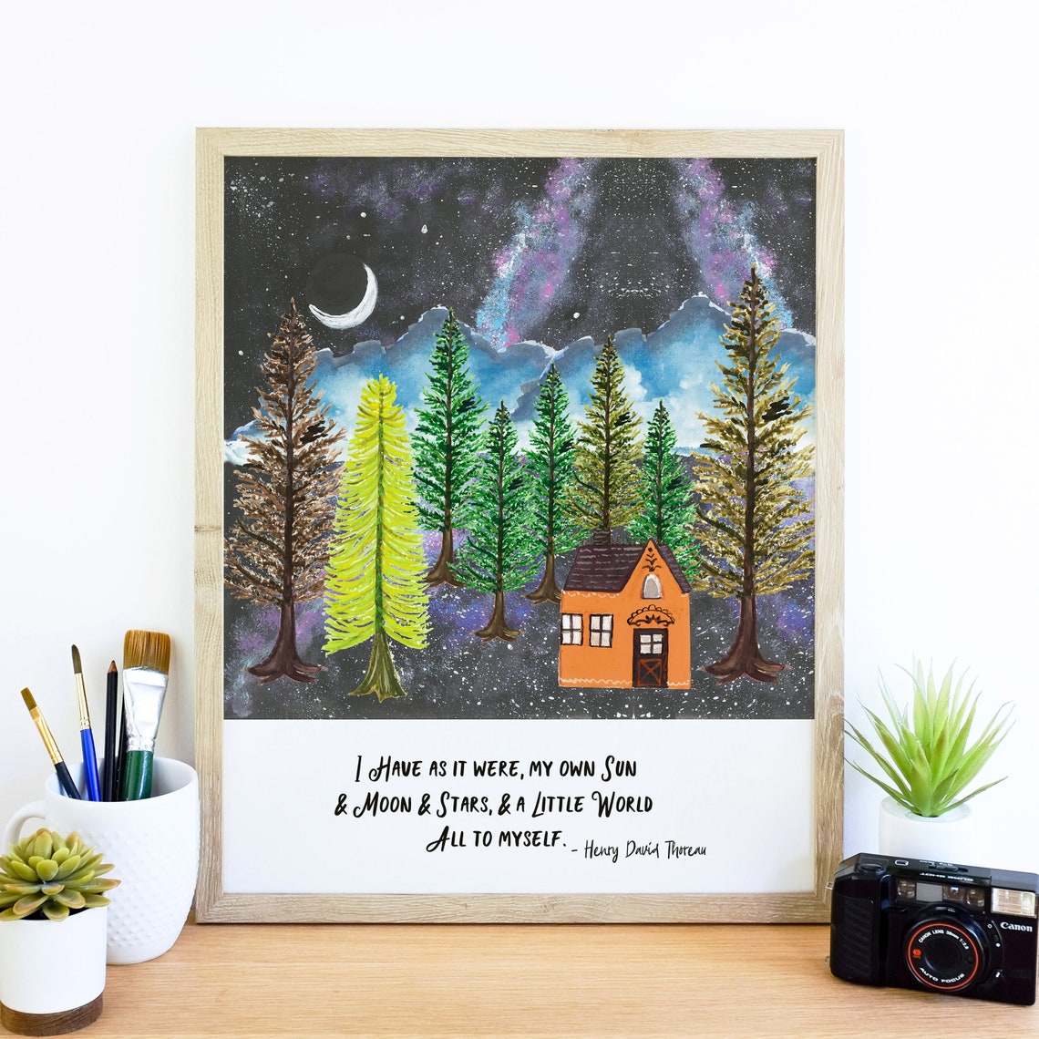Henry David Thoreau Art Print Thoreau Quote Poster Woods - Etsy Canada