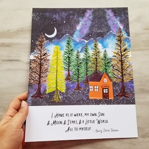 Henry David Thoreau Art Print, Thoreau Quote Poster, Woods Thoreau ...