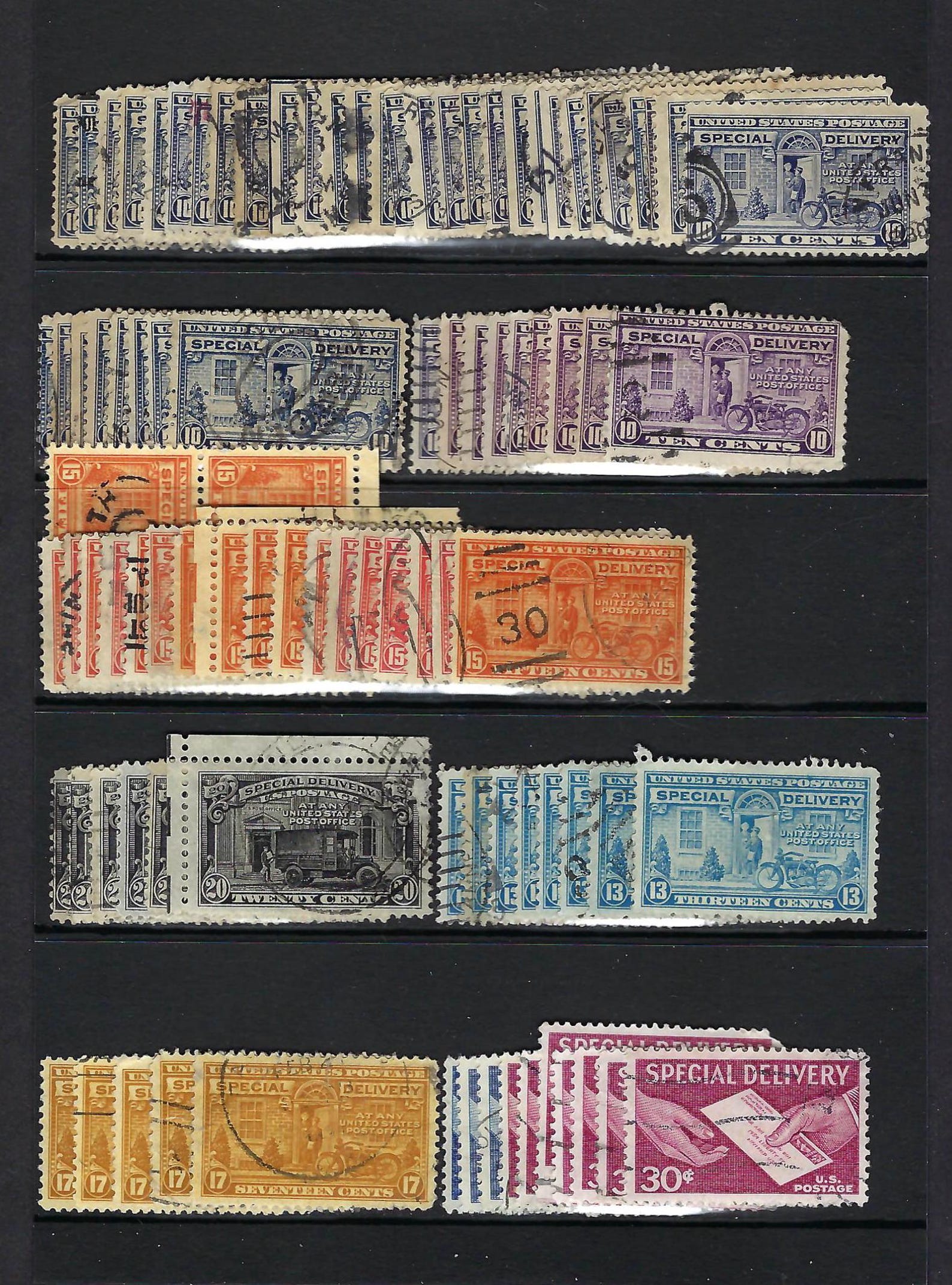 NNSTAMPS: MASSIVE U.S. Special Delivery Dealer Stock Stamp Collection ...