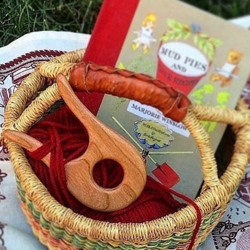 Wooden Lucet. Knitting Fork for Cord Making. Braiding Fork. - Etsy