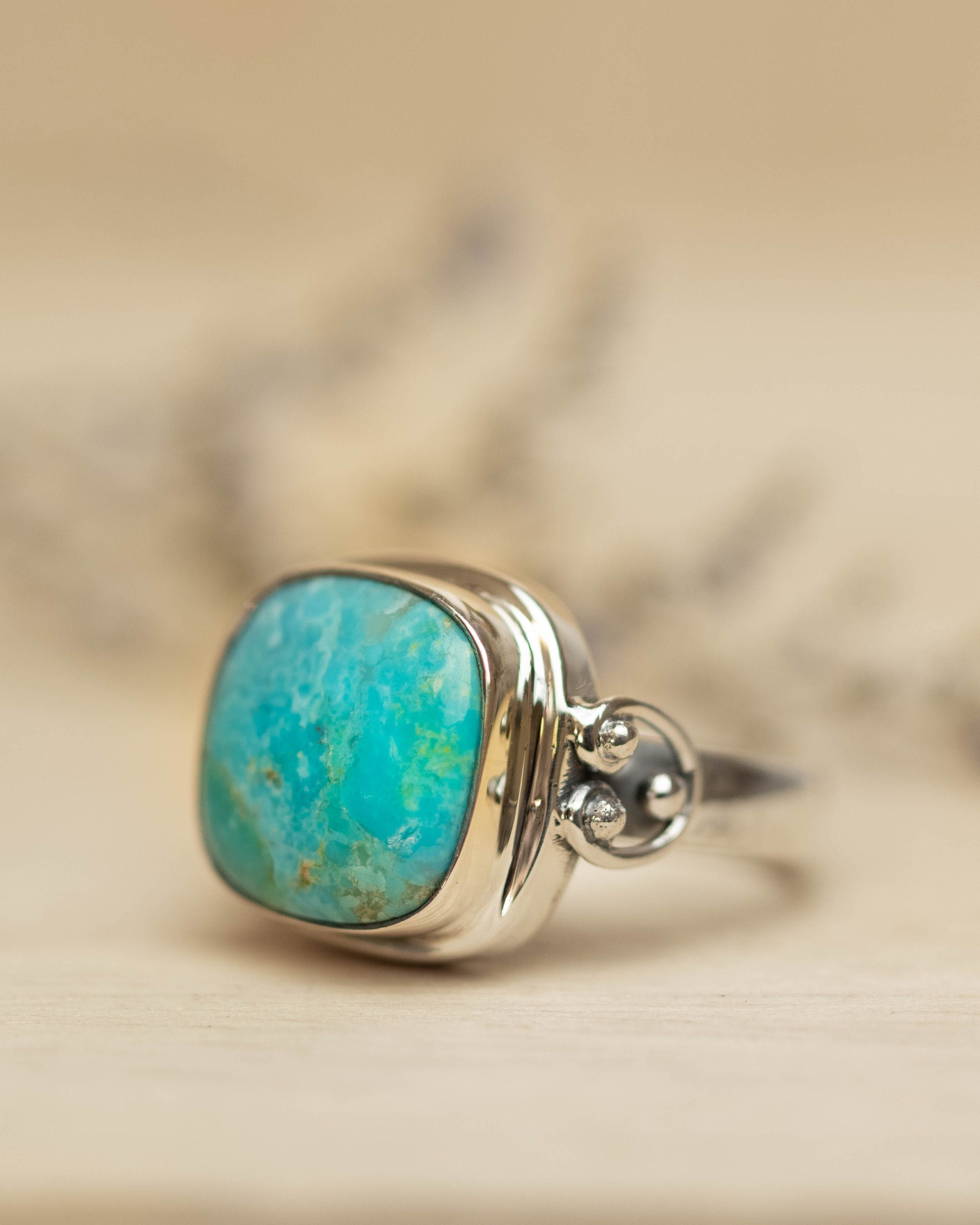 Turquoise Ring Sterling Silver 925 Handmade Statement - Etsy