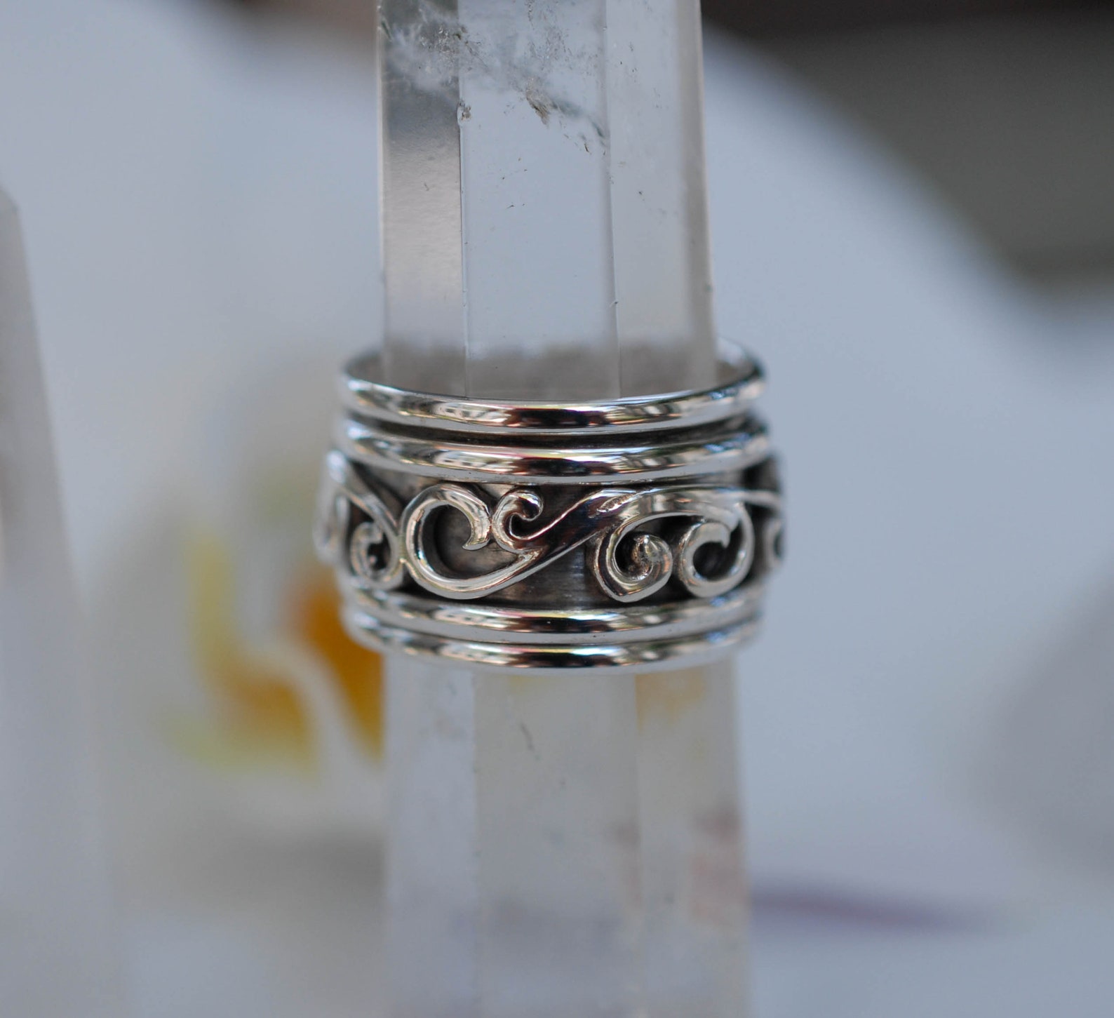 Unisex Spinner Ring Thumb Ring spinning spinmeditation | Etsy