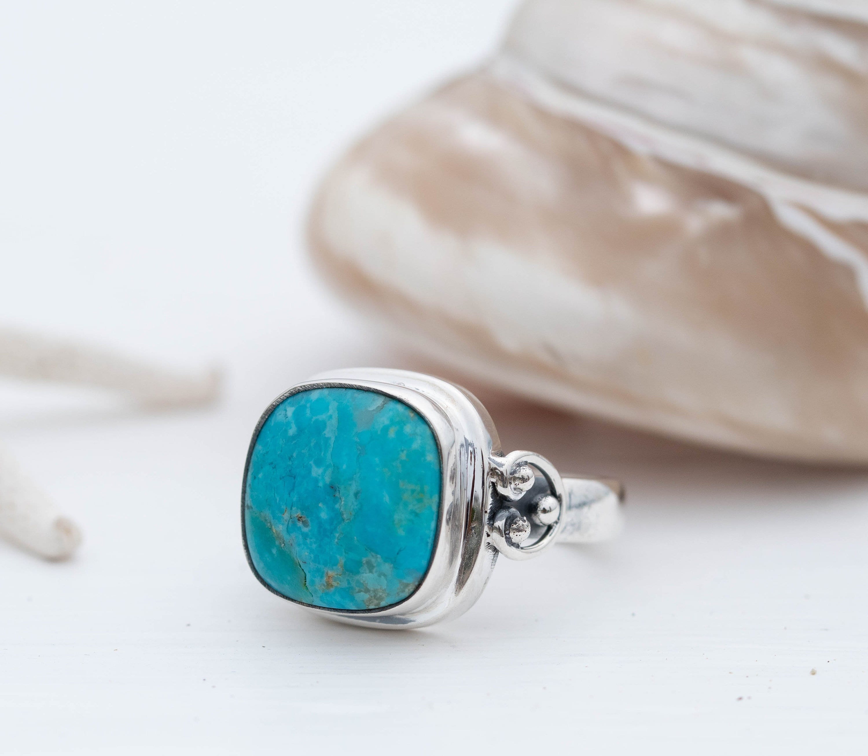 Turquoise Ring Sterling Silver 925 Handmade Statement - Etsy