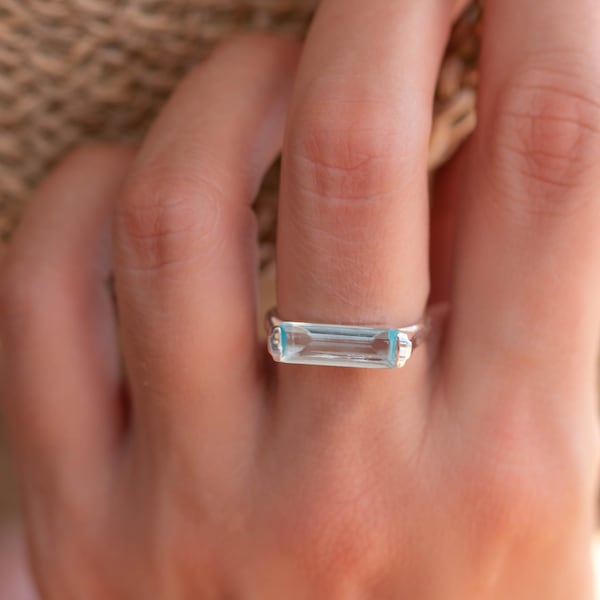 Blue Stone Ring - Etsy