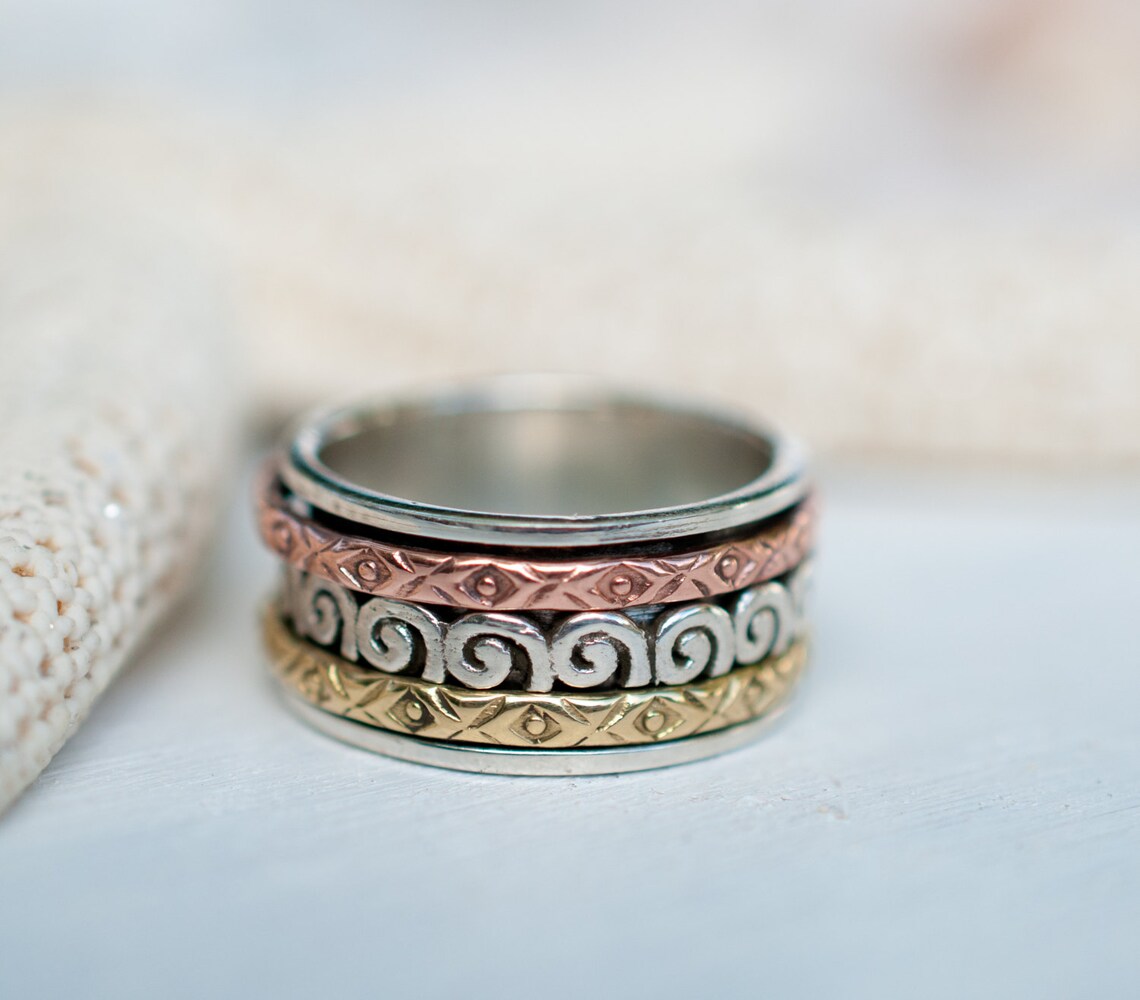 Spinning Ring Spinner Spin Meditation Yoga Anxiety - Etsy