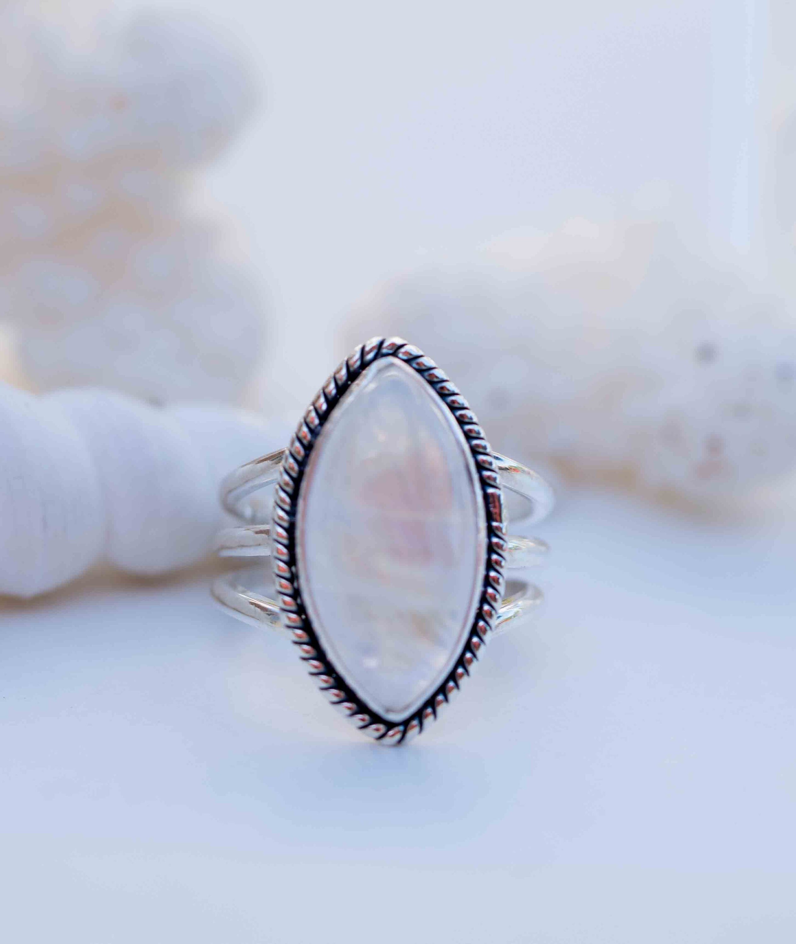 Moonstone Ring Sterling Silver 925 Handmade Gemstone - Etsy
