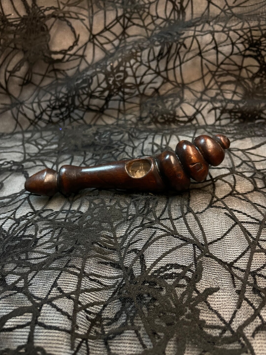 Hand Carved Hazel Spiral Smoking Pipe, Herbal Smoking Pipe, Tobacco ...