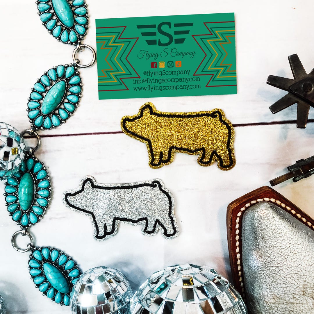 Show Pig Embroidered Patch | Livestock, Pig, Show Animal, Show Stock ...