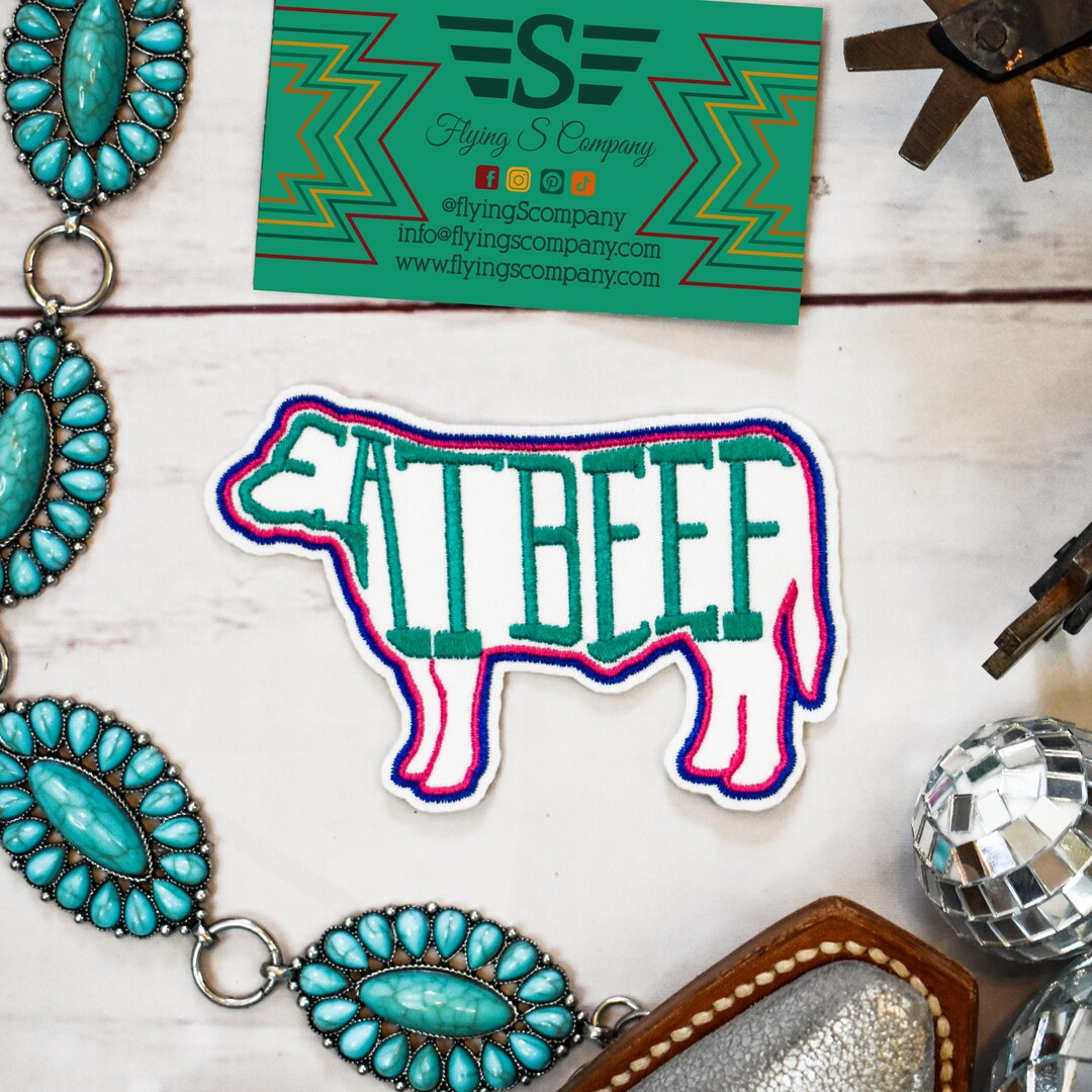 Eat Beef Patch (patch ONLY) | Western, Cattle, Punchy, Trucker Hat, Cap ...
