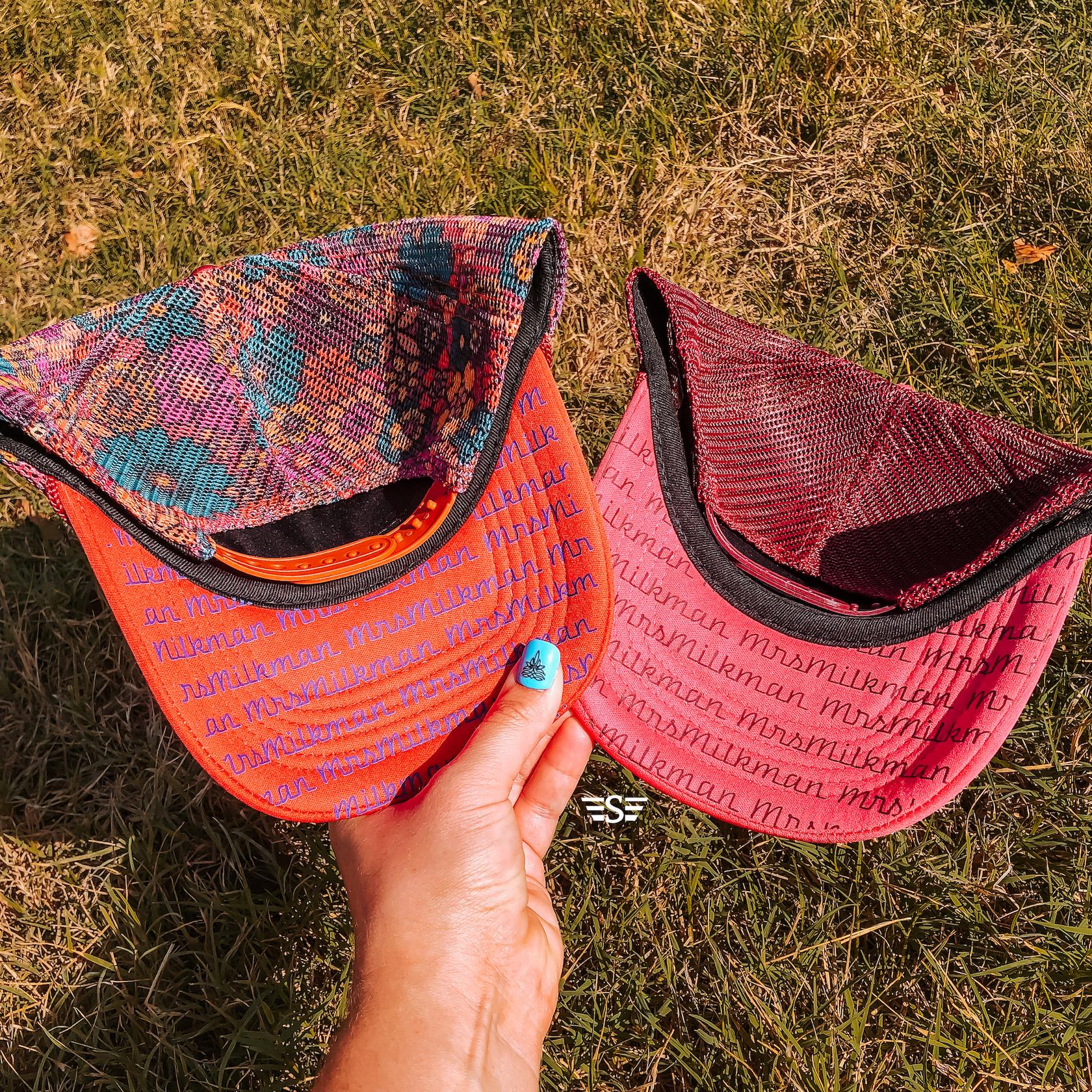 Trucker Hat Custom Mascot Under Bill Transfer | Trucker Hat, Hat Bar ...