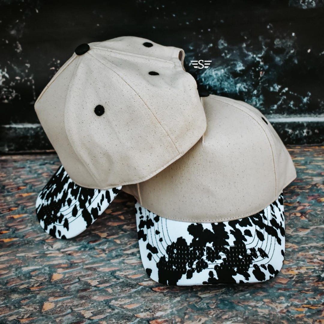 Canvas Front Cow Printed Bill Magna Pony™ Cap - Etsy