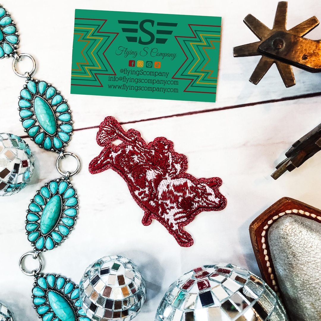 Bucking Bull Patch | Western, Rodeo, Bucking Bull, Buckle Bunny ...