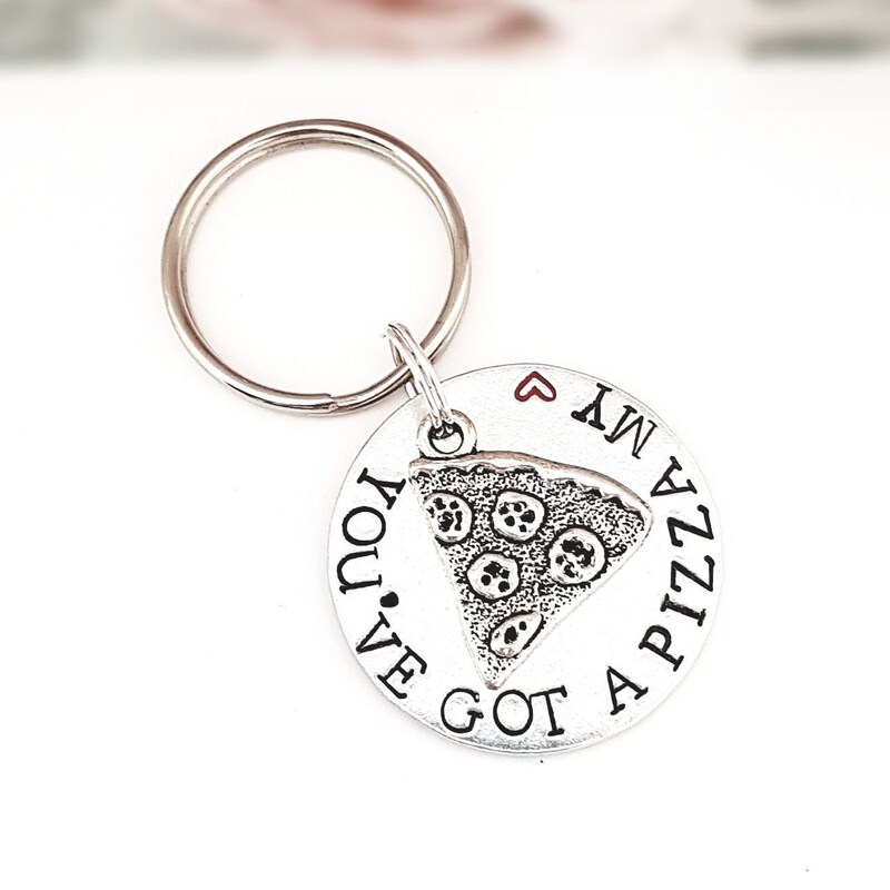 Pizza Keychain - Etsy