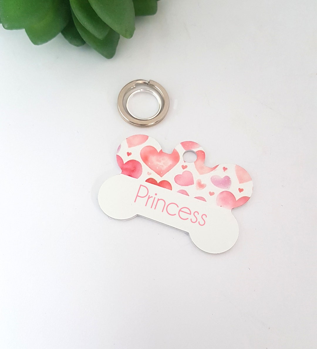 Bone Dog Tag, Disc Cat Tags, Personalised ID Tags, Waterproof Dog Name ...