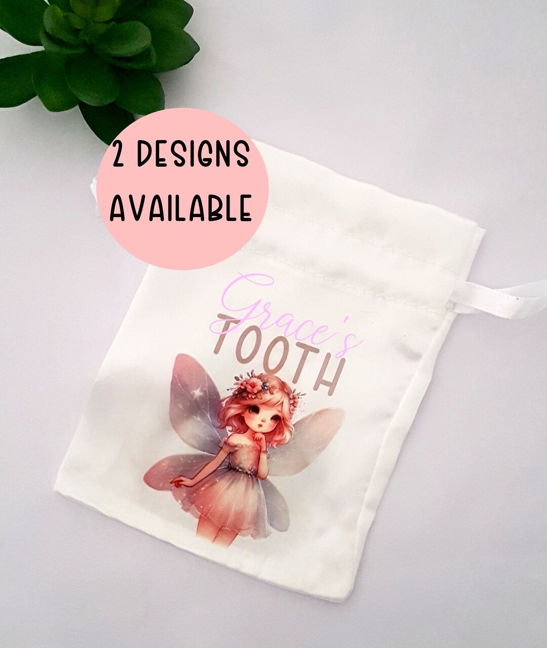 Tooth Fairy Pouch, Tooth Fairy Bag, Personalised Bag, Satin Fairy Bag ...