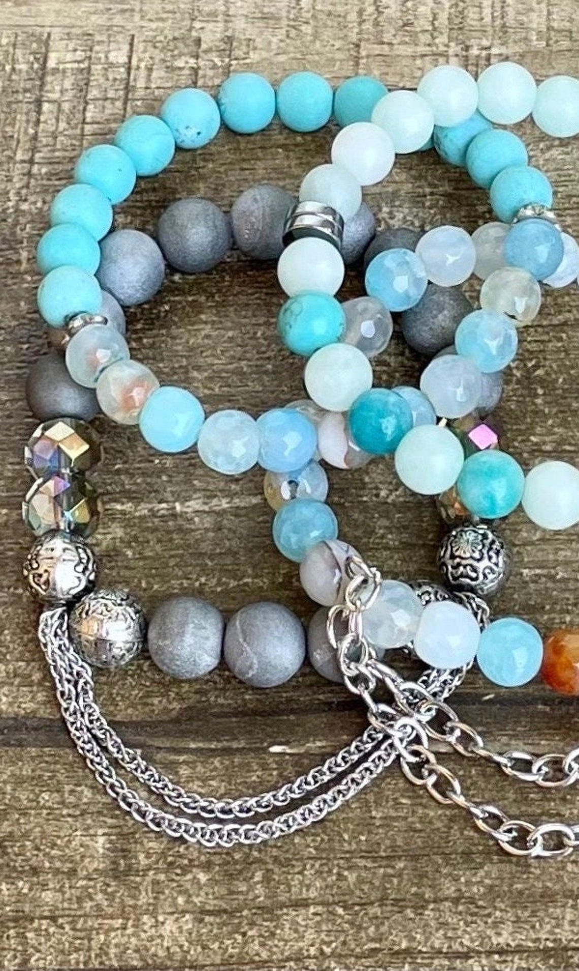 Alexa, Boho, Beaded, Handmade, Stackable, Gemstone, Bracelets - Etsy