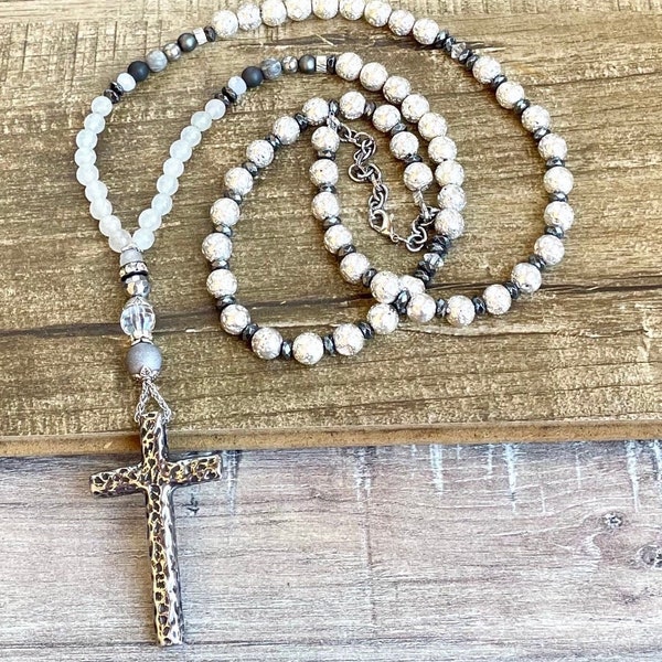 Boho Cross Pendant - Etsy