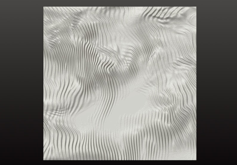 Wave Wall Panel STL File – 3D CNC Relief Texture for Modern Decor ...