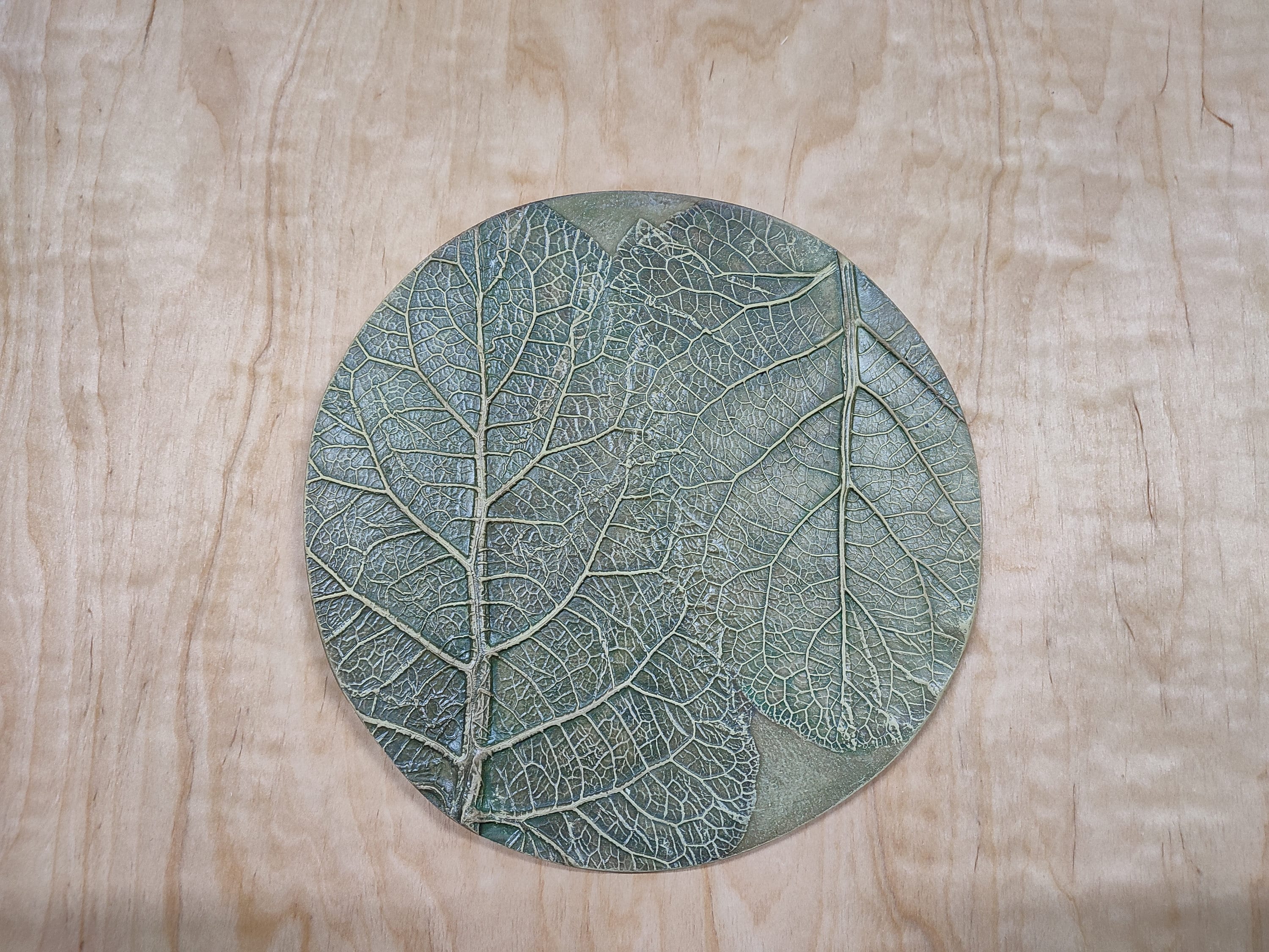 Botanical Gypsum Bas Relief Wall Art. Relief Sculpture Tile Plastercast ...