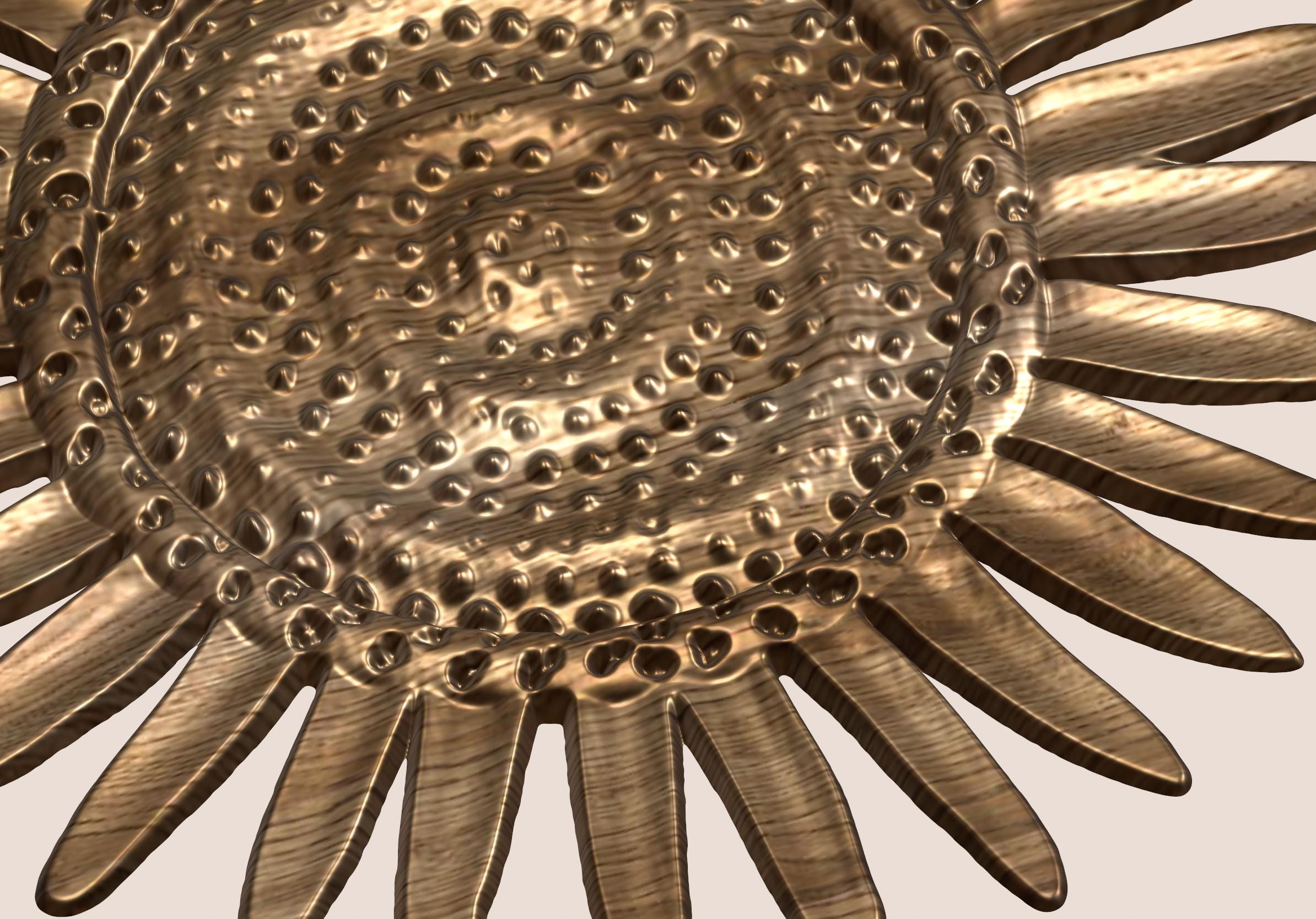 Sunflower CNC Bas-relief STL File 3D Floral Wall Art, Panel for Wall ...