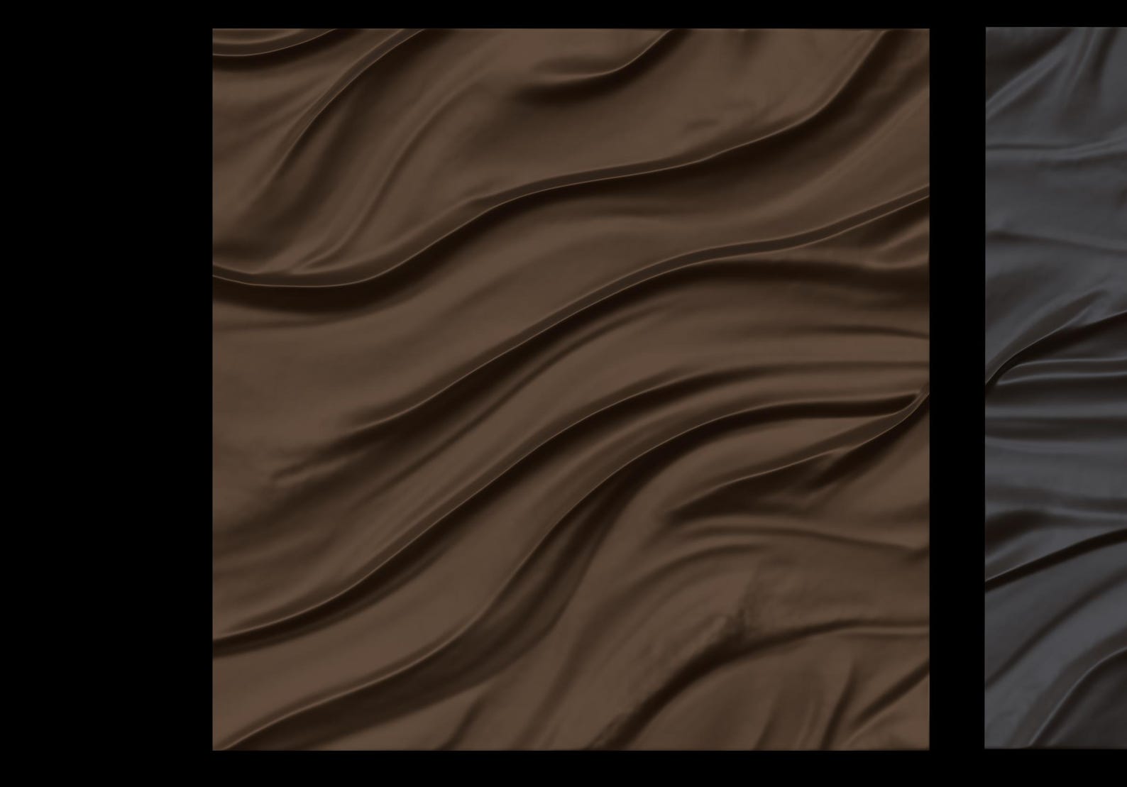 Wavy Silk Texture STL Panel – 3D Model for CNC and 3D Printing, Flowing ...