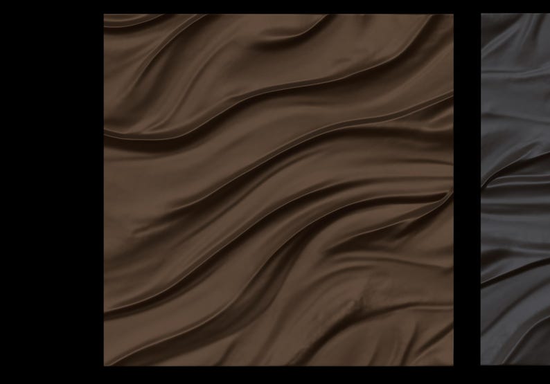 Wavy Silk Texture STL Panel – 3D Model for CNC and 3D Printing, Flowing ...
