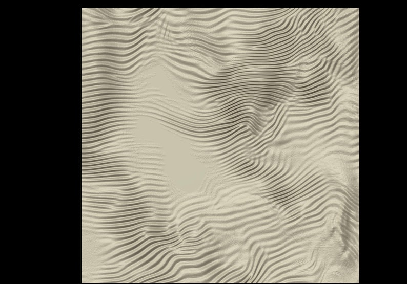 Fluid Wave 3D Surface STL – CNC Ready Texture Panel Design, Digital ...