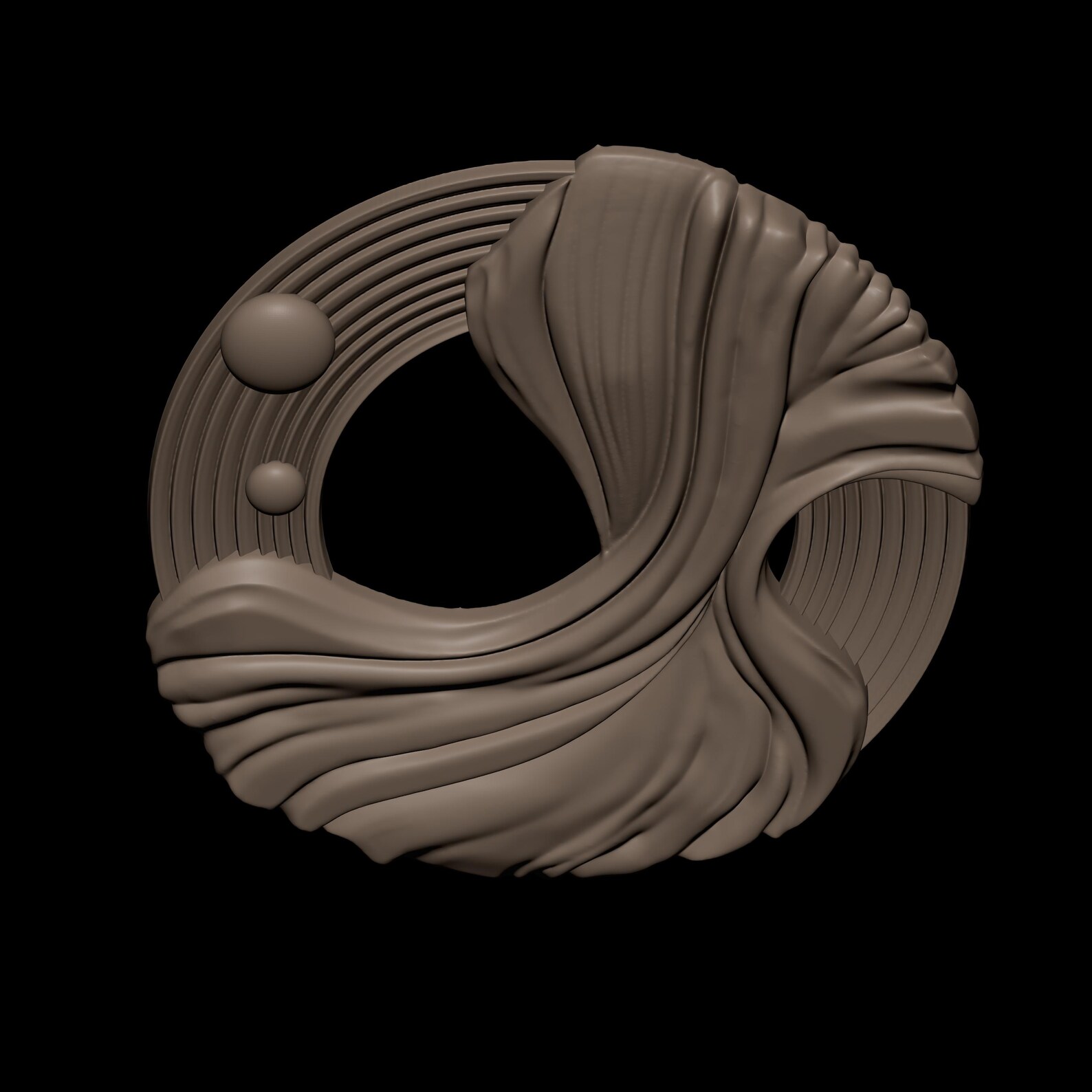 3D Abstract Wall Panel - STL Model for CNC, Modern Accent Wall Decor ...