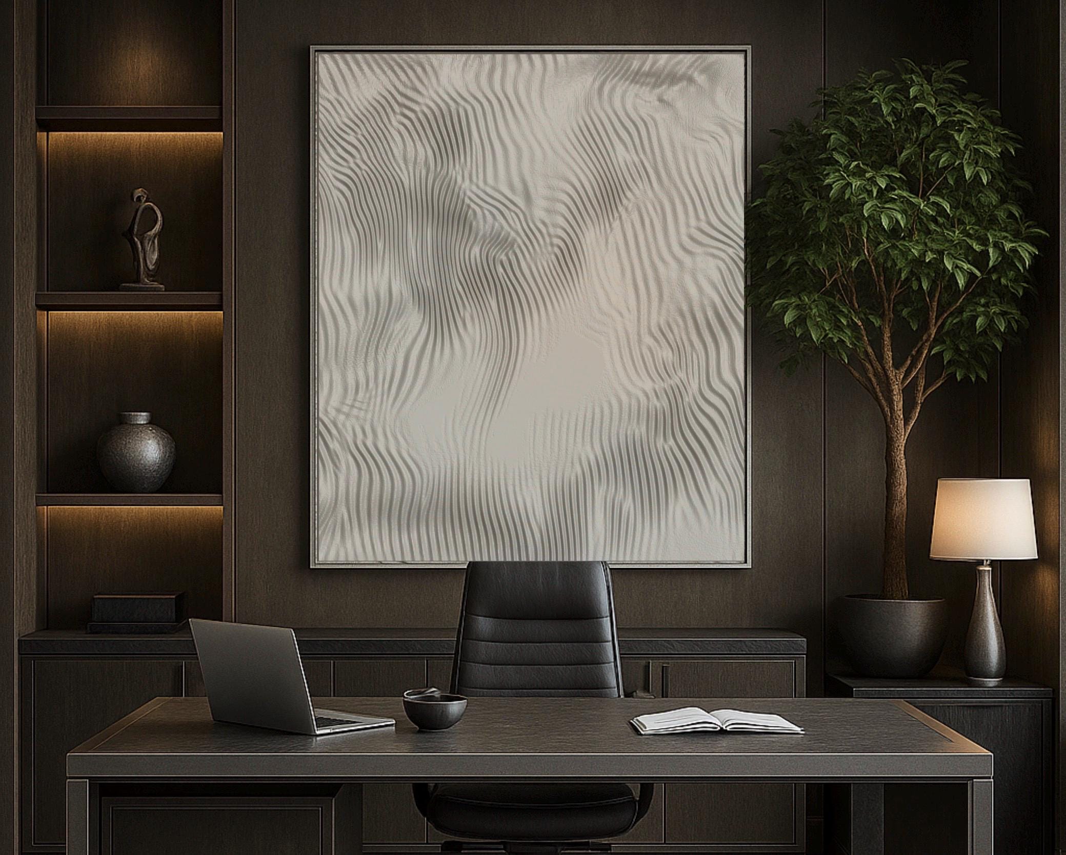 Wave Wall Panel STL File – 3D CNC Relief Texture for Modern Decor ...