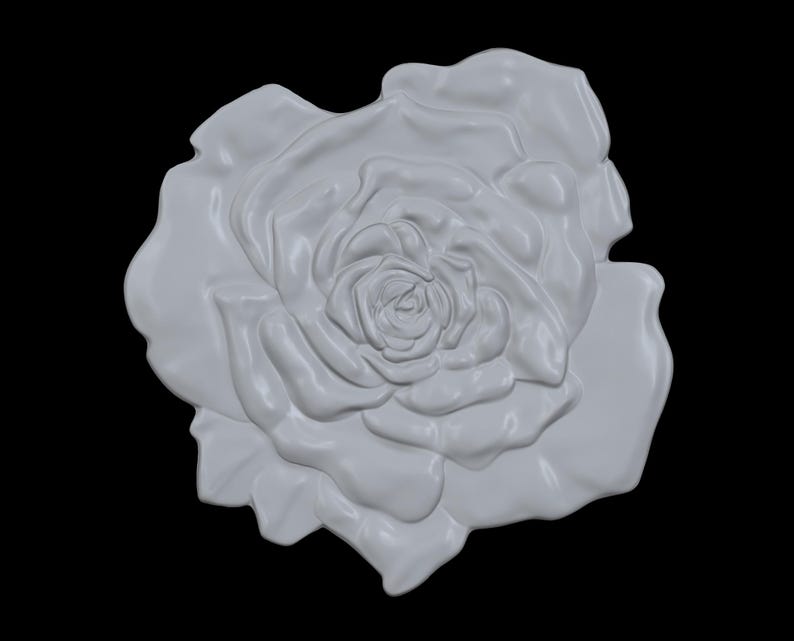 3D Wall Decor With Roses - STL Model for CNC, a Modern Accent Element ...
