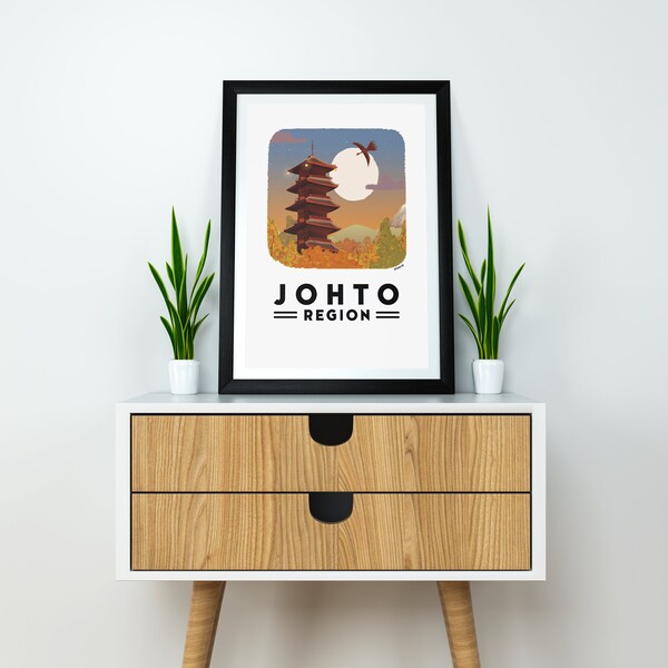 Johto Poster - Etsy