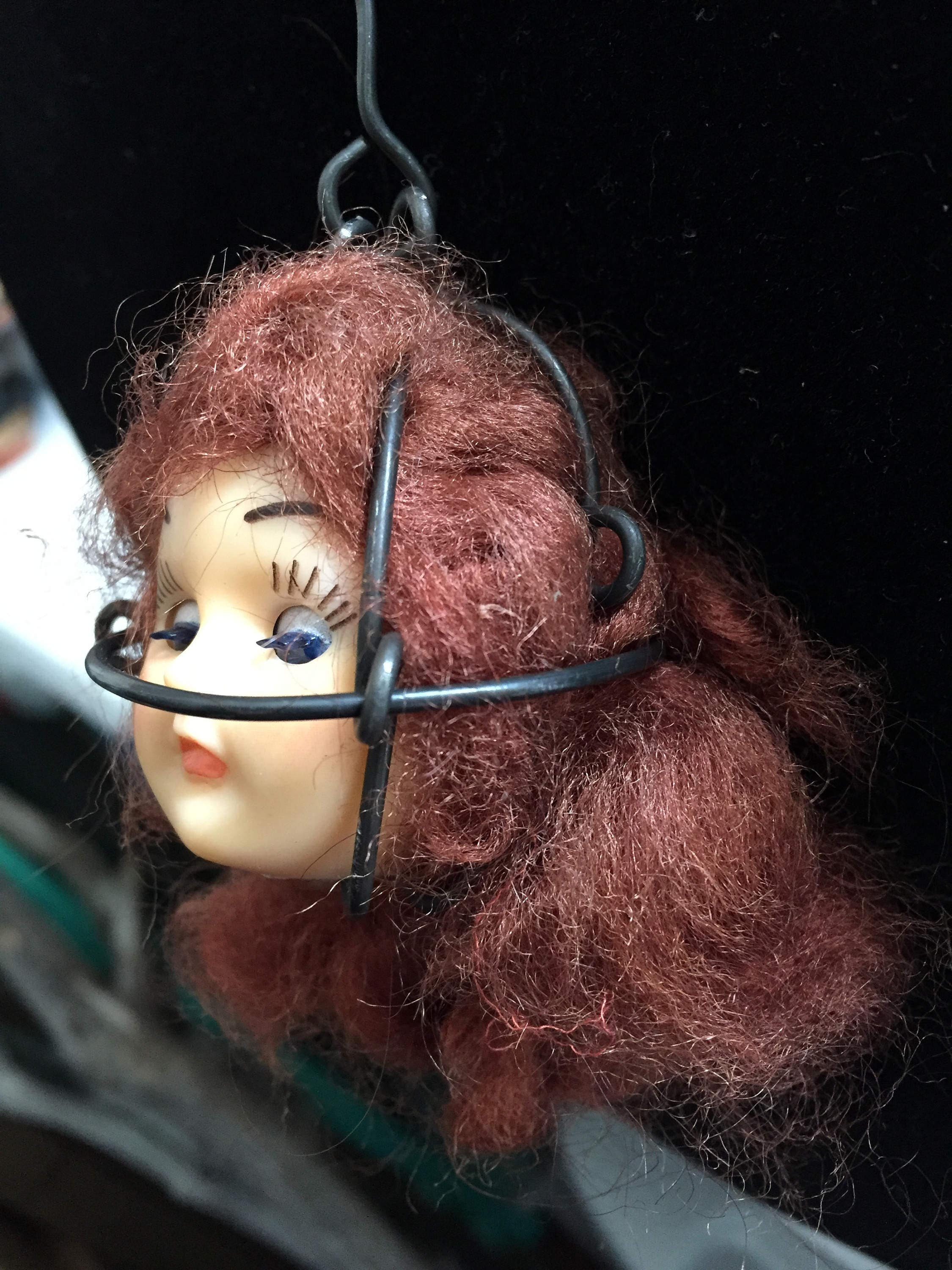 Dolly Head in a Cage, Eyes Half Lidded and Smiling - Etsy