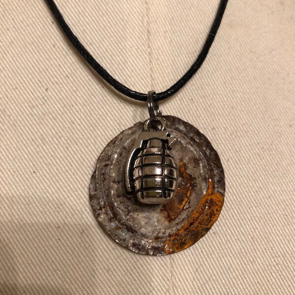 Grenade Pendant - Etsy