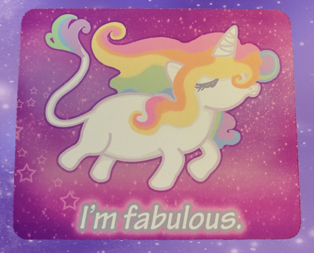 Rainbow Unicorn Mouse Pad - Etsy